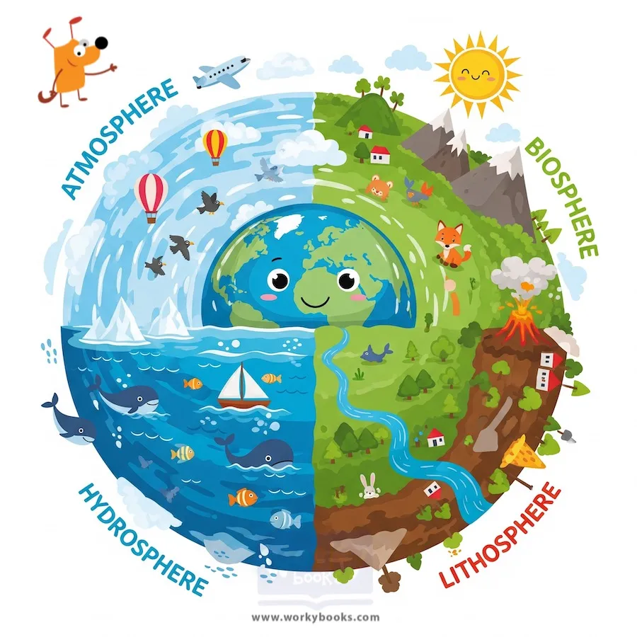 Earth’s Spheres Influence Climate | Interactive | Workybooks - Reading ...
