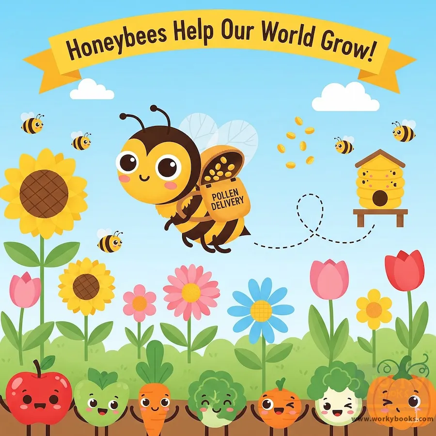 Why Are Honeybees Important? | Interactive | Workybooks - Reading ...