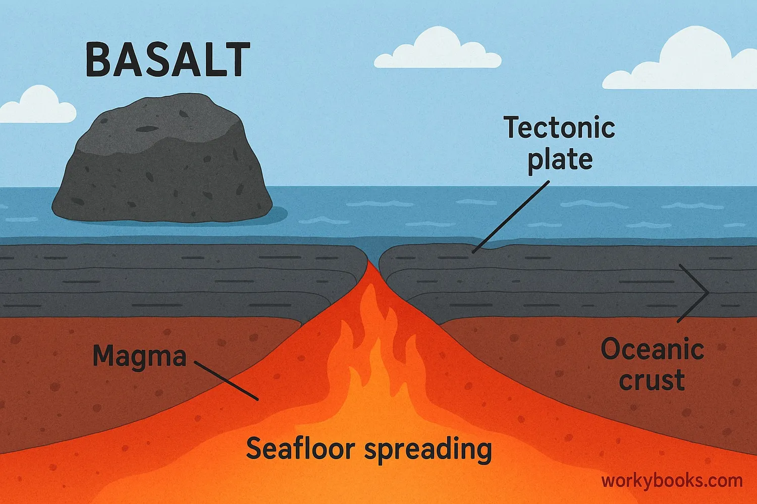 Basalt: Common Volcanic Rock - NGSS MS-ESS2-3 - Reading Passage with ...
