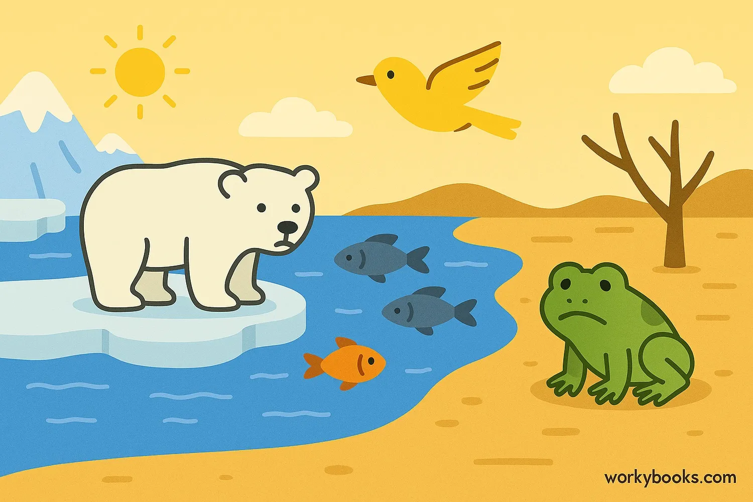 How might climate change affect animals? | Interactive | Workybooks ...