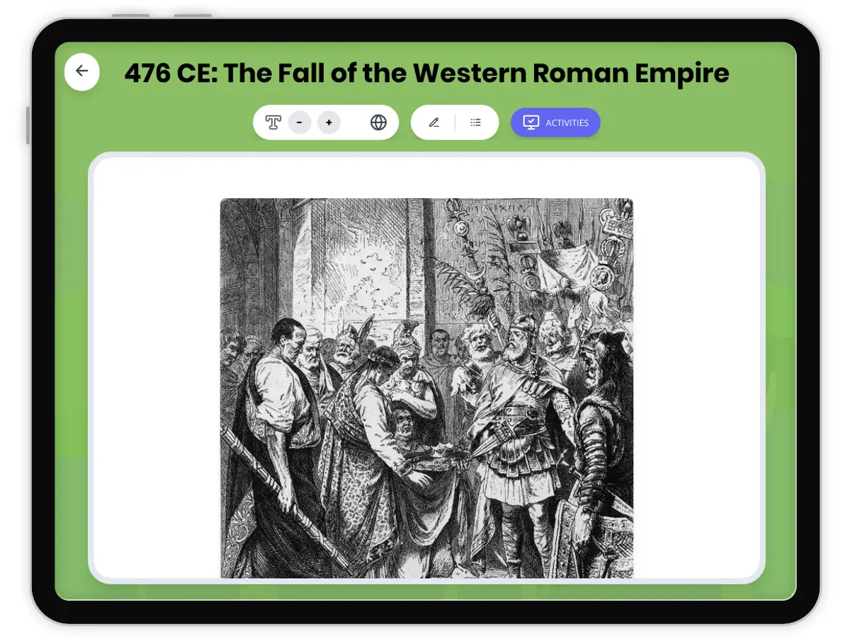 476 CE: The Fall of the Western Roman Empire | Ancient History Passage ...