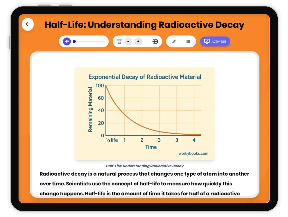 Half-Life: Understanding Radioactive Decay for Middle School - Reading Passage with Quiz for ...